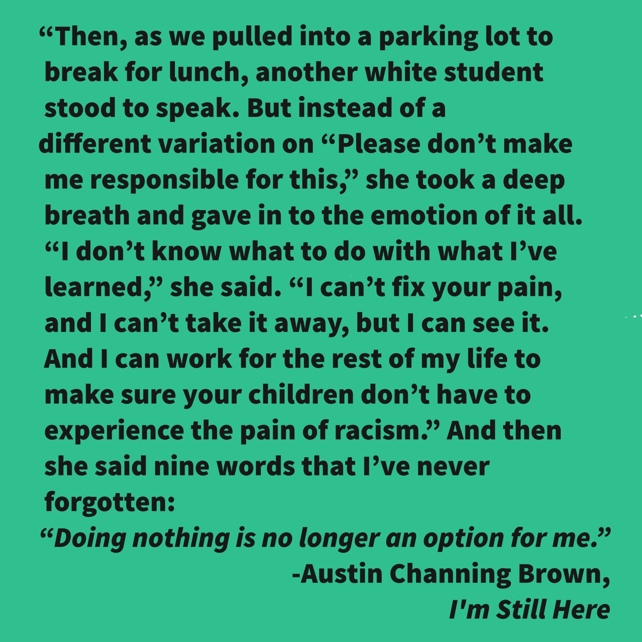 Book Review: I'm Still Here by Austin Channing Brown - Mile Long TBR